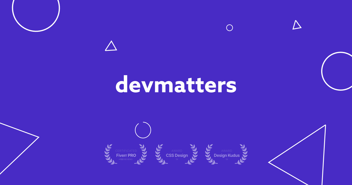 devmatters | webflow and wordpress developer